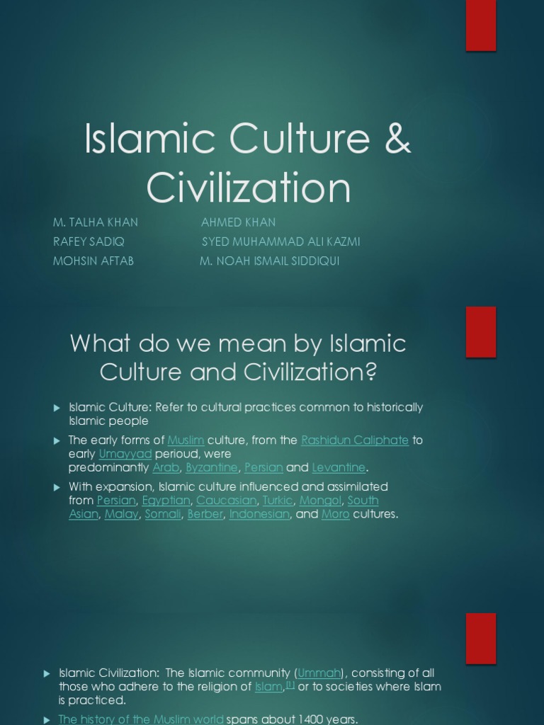 Islamic Culture & Civilization | PDF | Caliphate | Muhammad