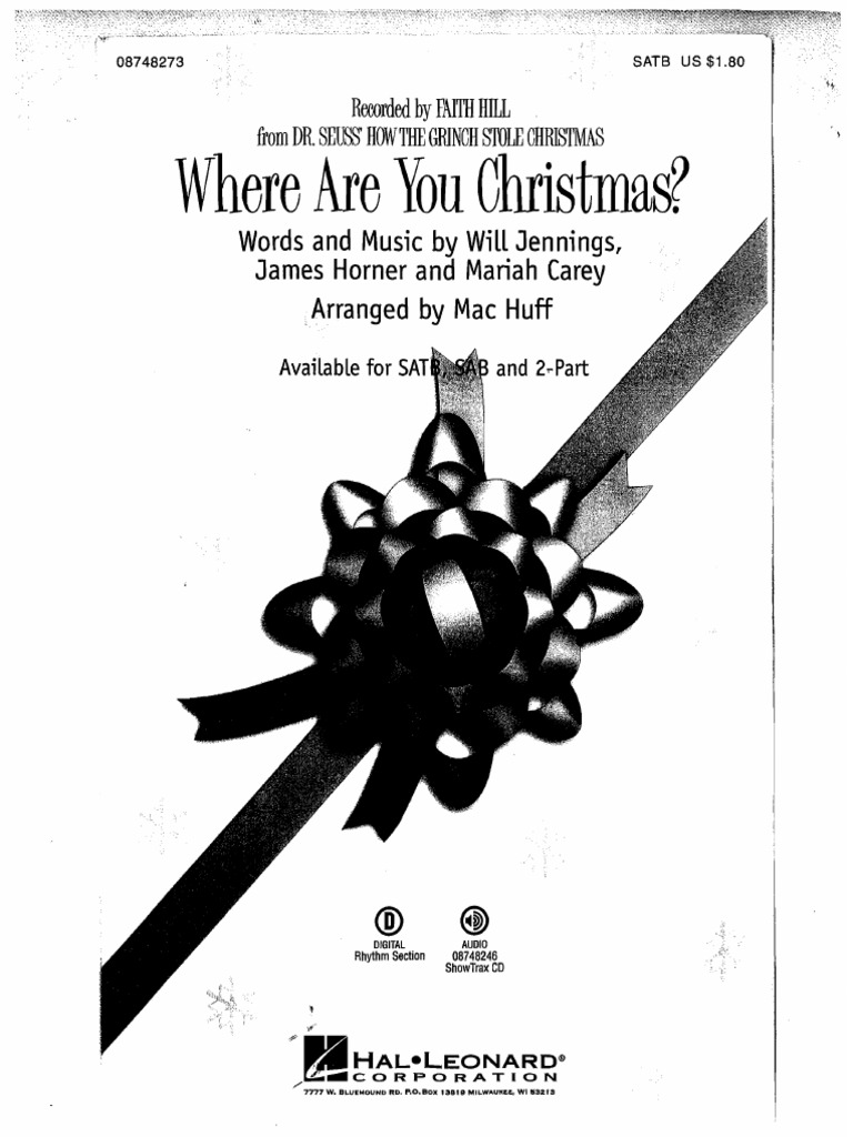 Where Are You Christmas PDF | PDF