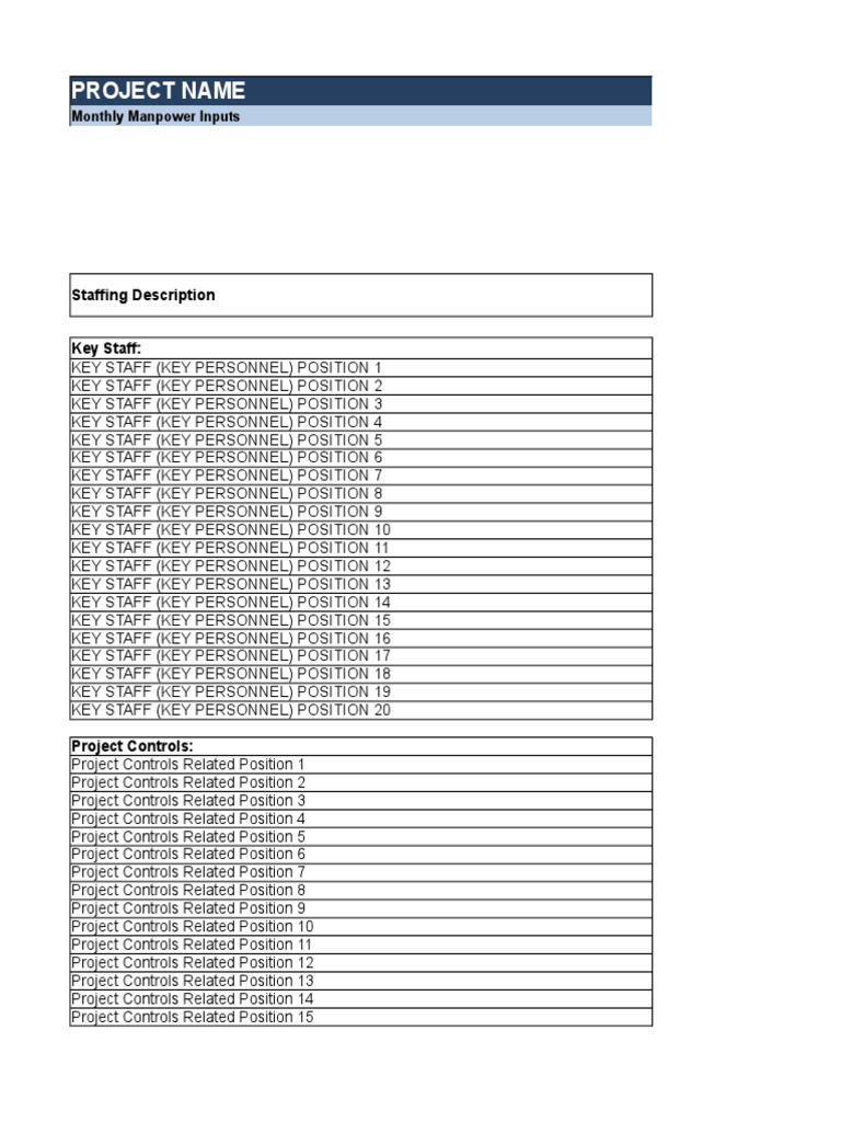 Staffing Plan & Histogram | PDF | Human Resources | Business