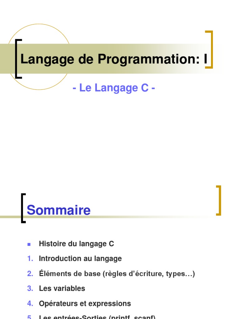 Cours CR | PDF | C (Langage de programmation) | Pointeur (programmation)