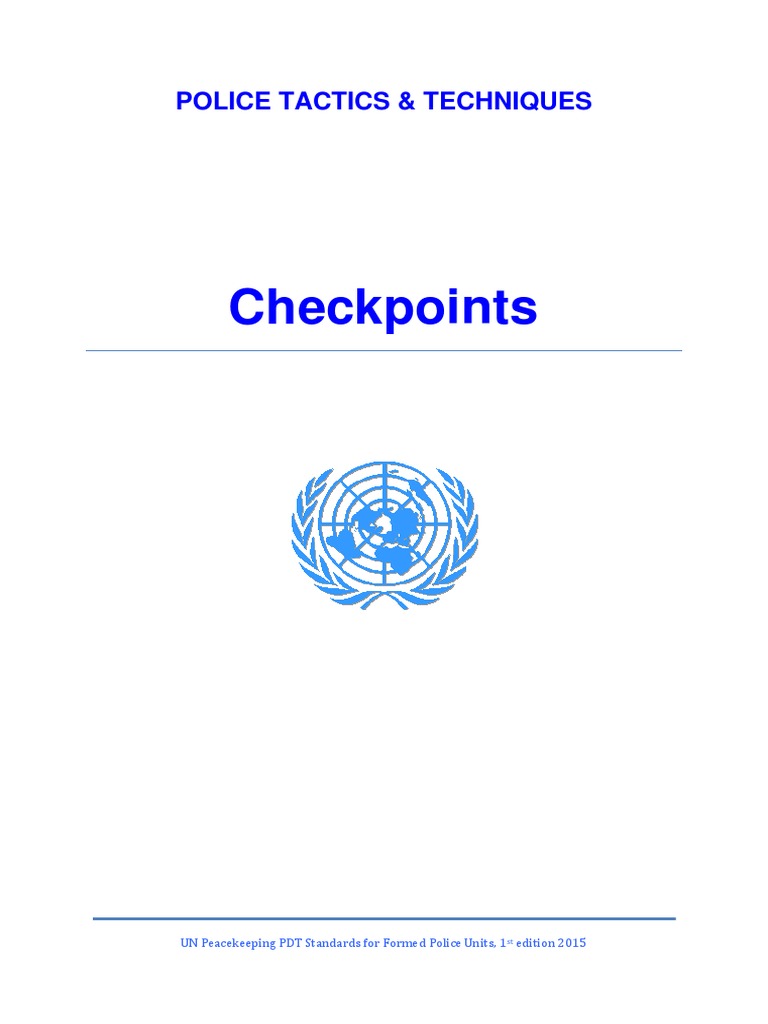 Brgypeaceopnmanual | PDF | Peacekeeping | Police Officer