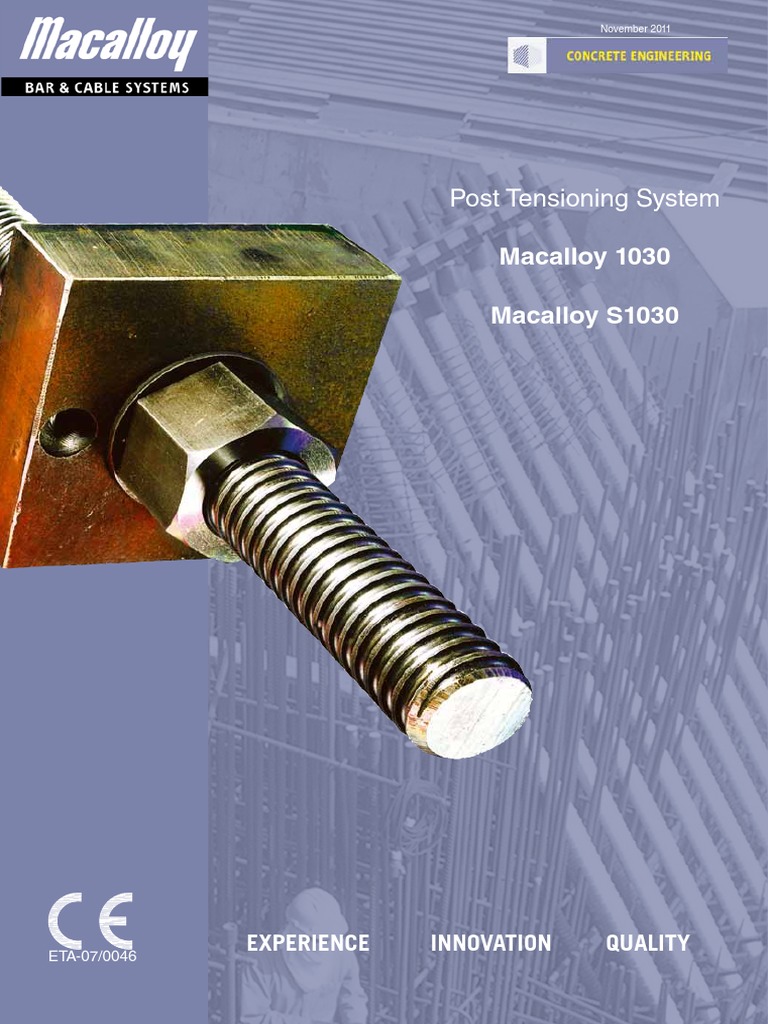 Macalloy | PDF | Stainless Steel | Prestressed Concrete