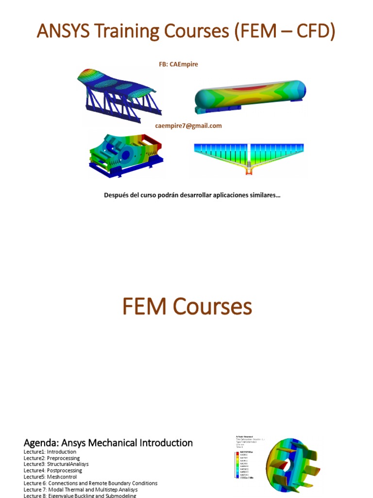 Catalogo CAE Training Courses | PDF | Computational Fluid Dynamics ...