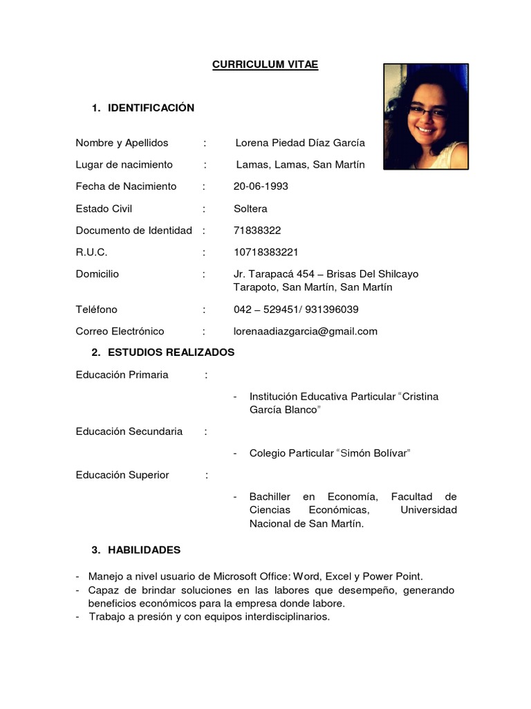 Curriculum Vitae | PDF | Educación avanzada | Business