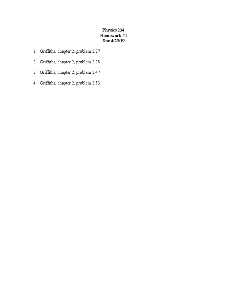 Griffiths, Chapter 2, Problem 2.27 2. Griffiths, Chapter 2, Problem 2. ...