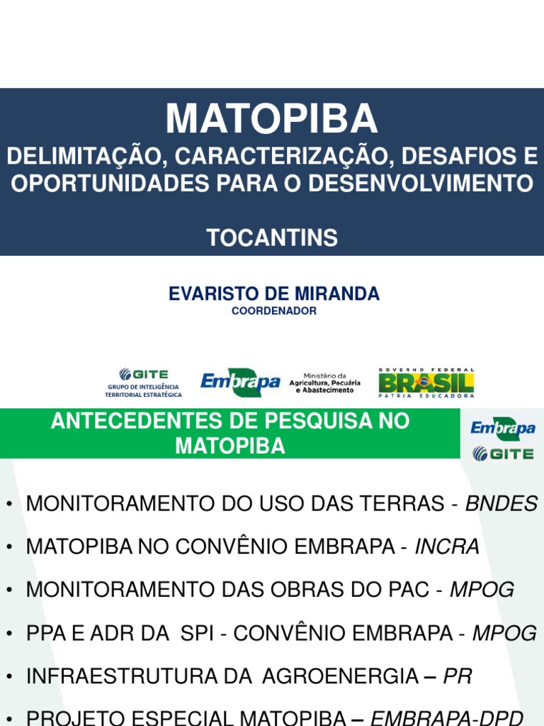 Caracterização do território Matopiba: delimitação, evolução econômica ...