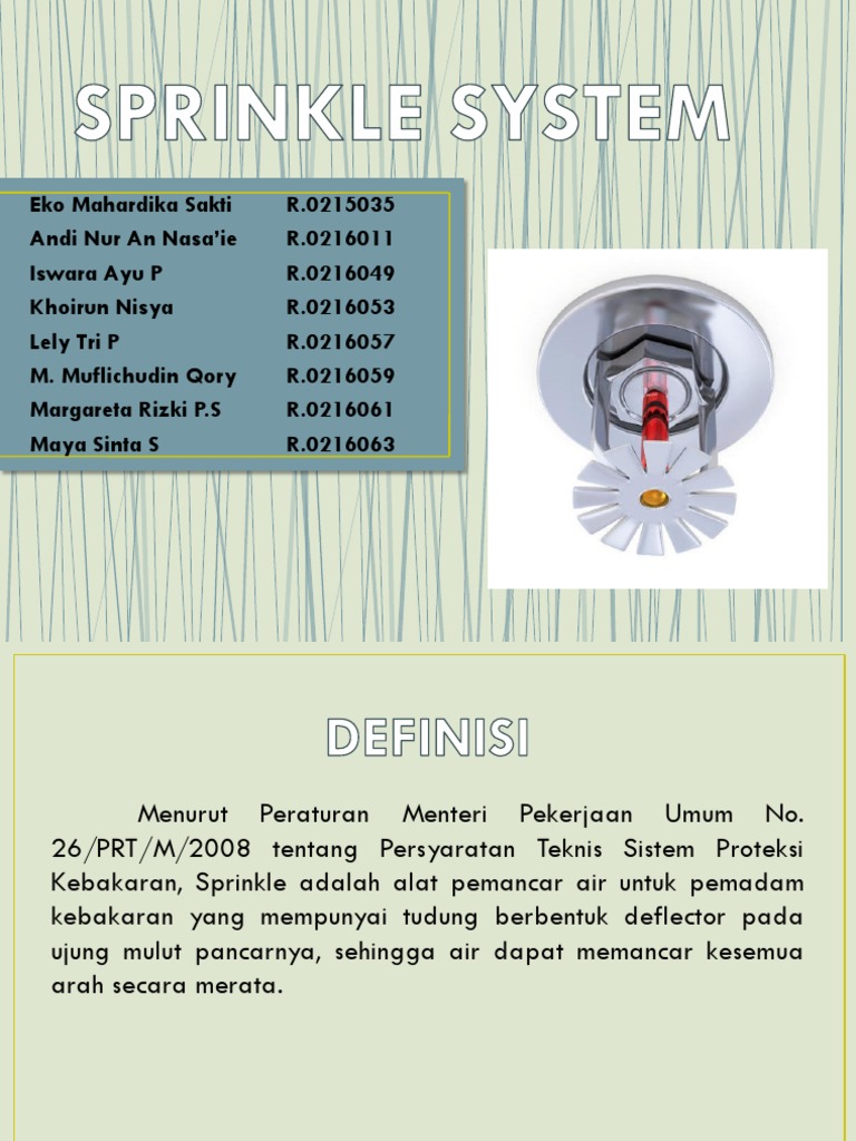 Sprinkle System | PDF