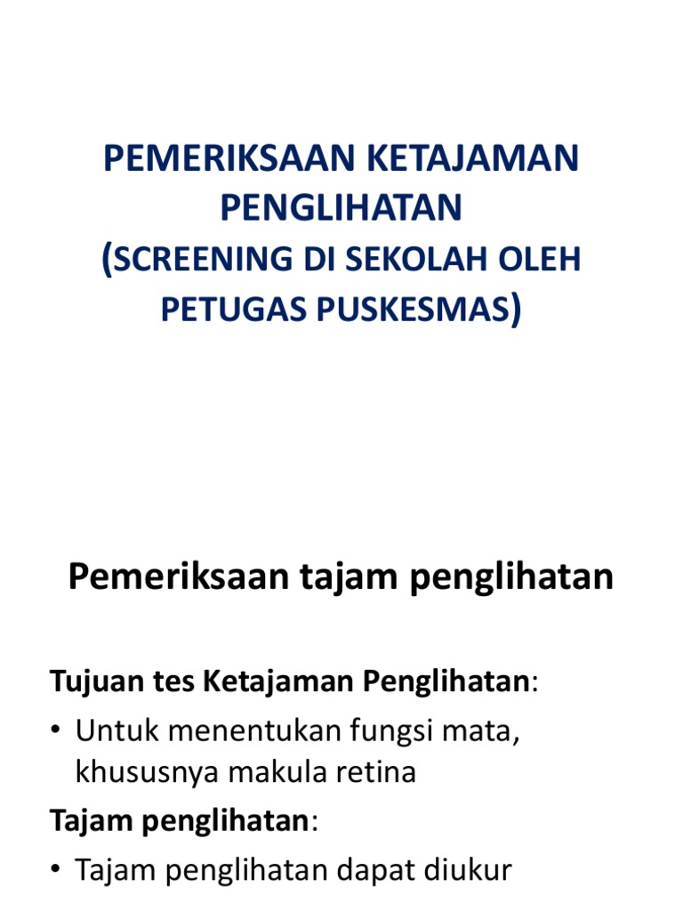 Tes Mata ABC untuk Anak Sekolah | PDF