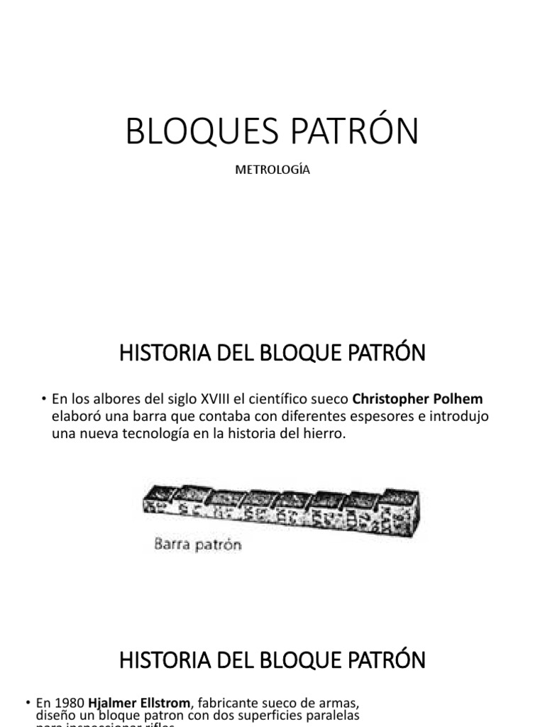 Bloques Patrón | PDF | Metrología | Medición
