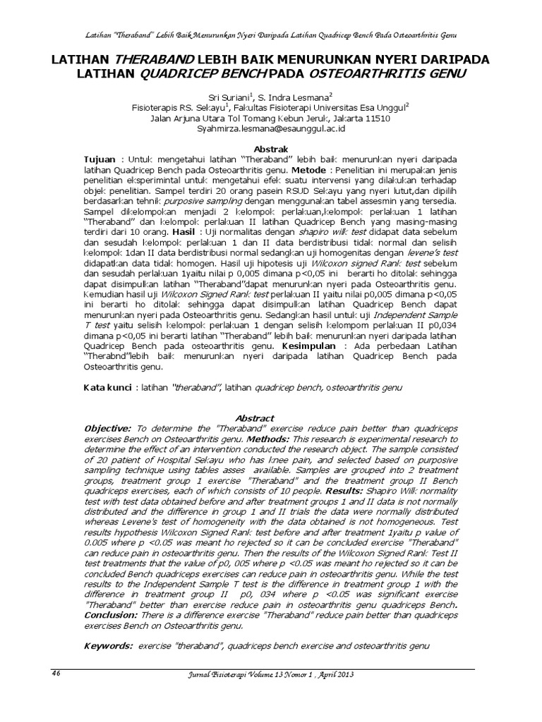 UEU-Journal-3905-Indra Jurnal Fisioterapi PDF | PDF