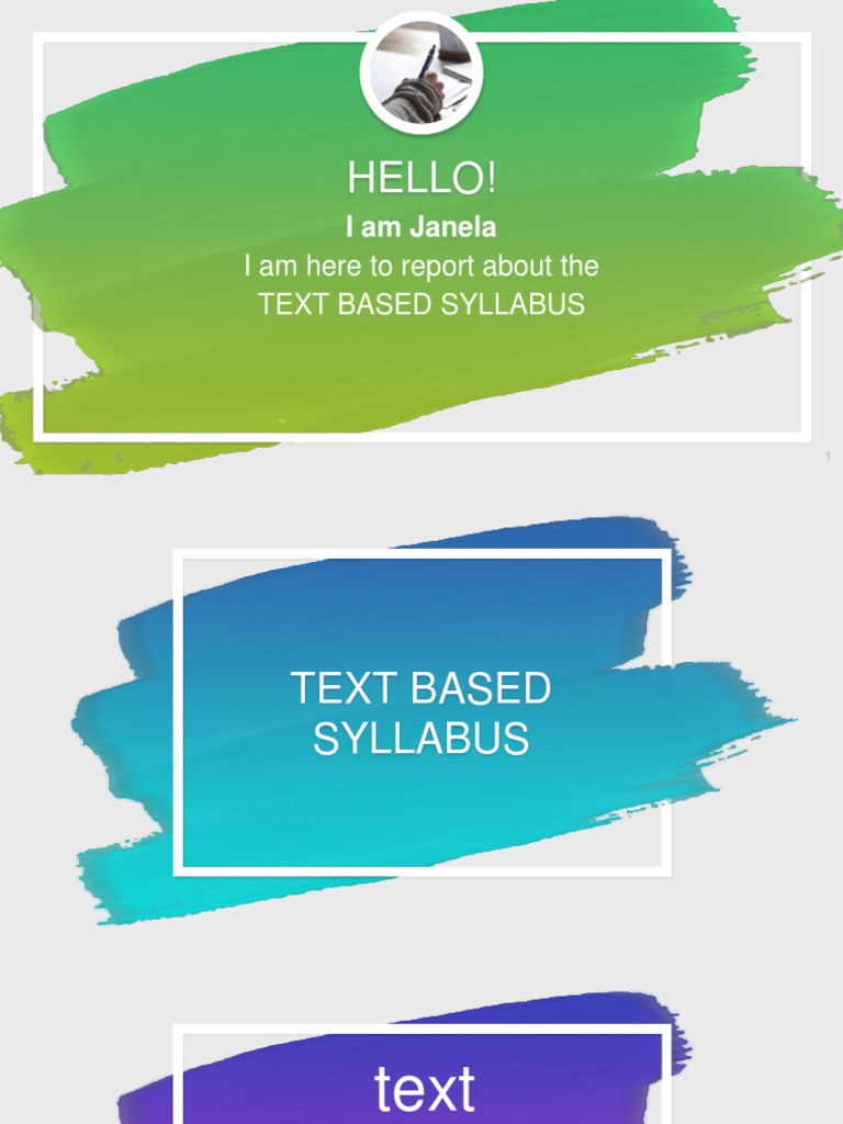 Text Based Syllabus Report | PDF