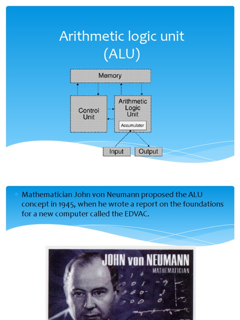 Arithmetic Logic Unit (ALU) | PDF | Central Processing Unit | Areas Of ...