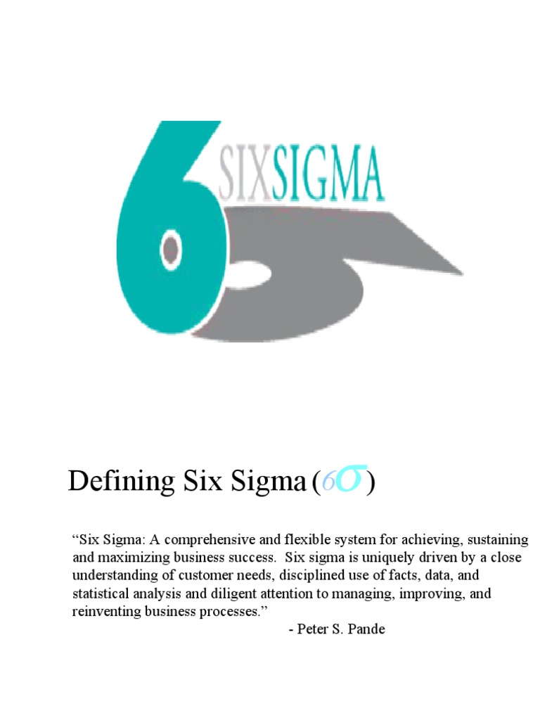 6 Sigma | PDF