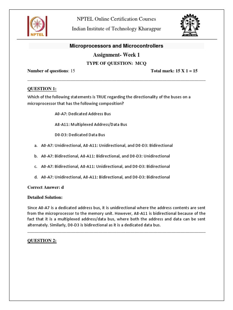 Assignment 1 | PDF | Microprocessor | Byte