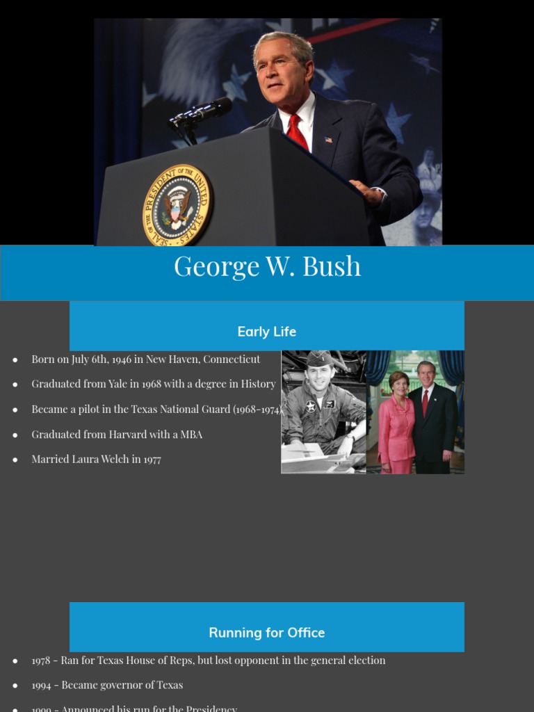 Biography of George W. Bush | PDF