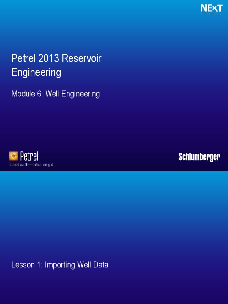 PETREL Well Engineering | Download Free PDF | File Format | Computer File