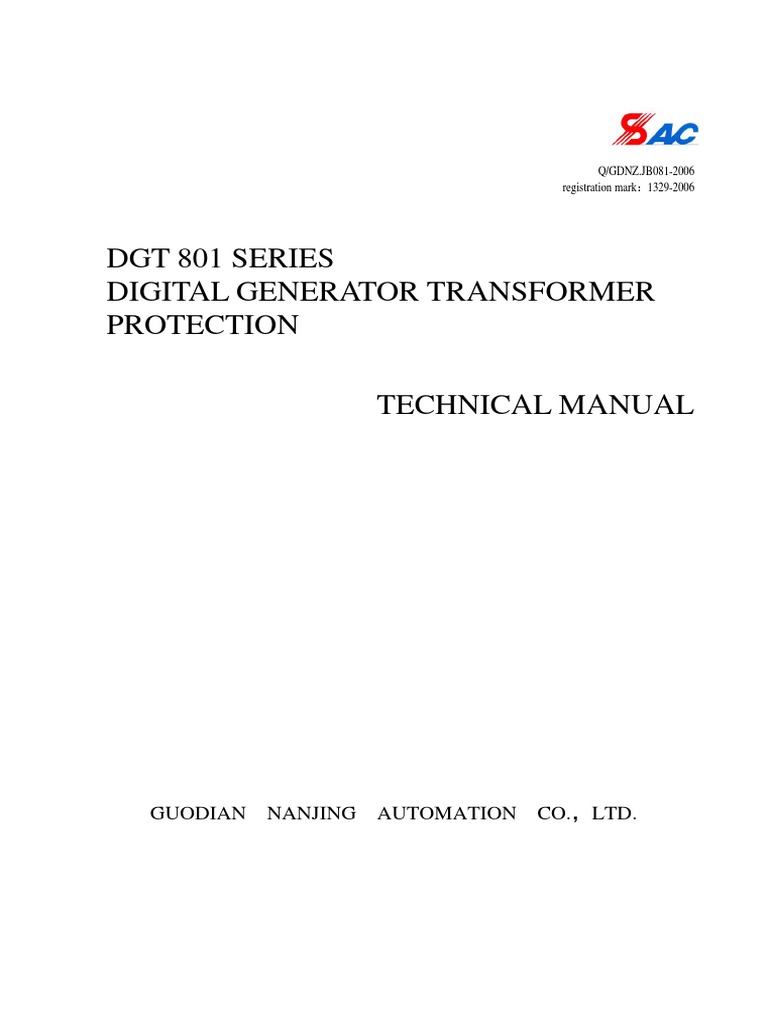 DGT 801 Series Technical Manual | PDF | Computer Monitor | Electric ...
