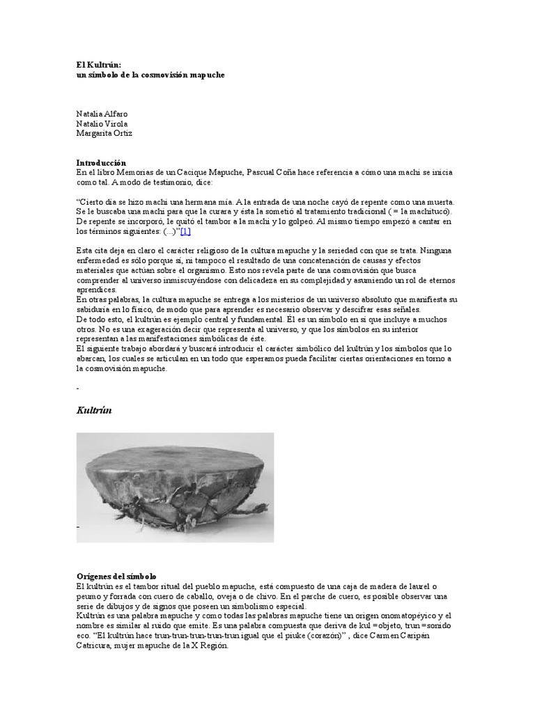 El Kultrún | PDF | Mitos de la creación | Los símbolos