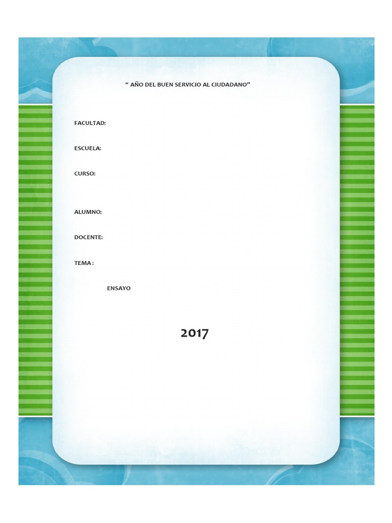 Caratula Ensayo Docx - Docx XD - Docx 2 | PDF