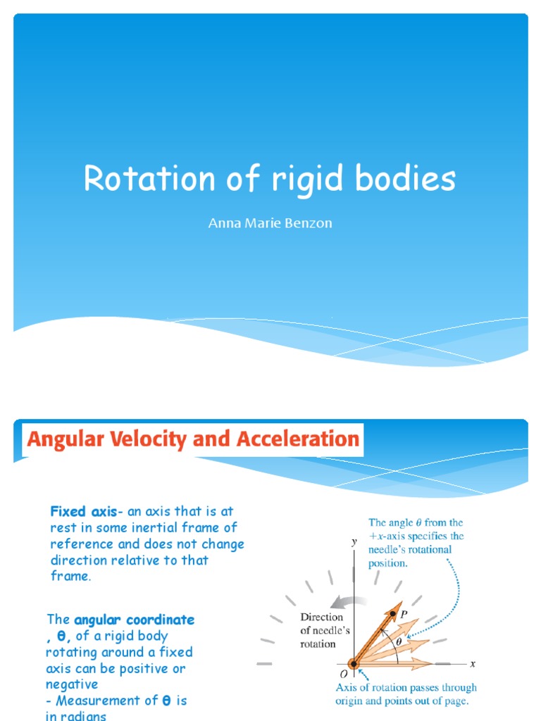 Rotation of Rigid Bodies | PDF
