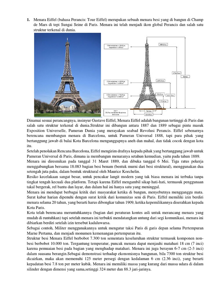 Menara Eiffel Dan Lain-Lain | PDF