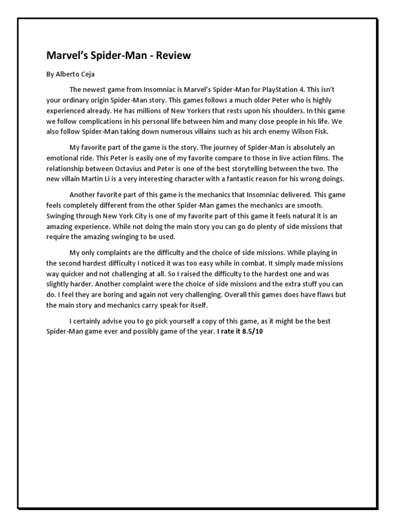 Alberto Ceja Gamereview | PDF