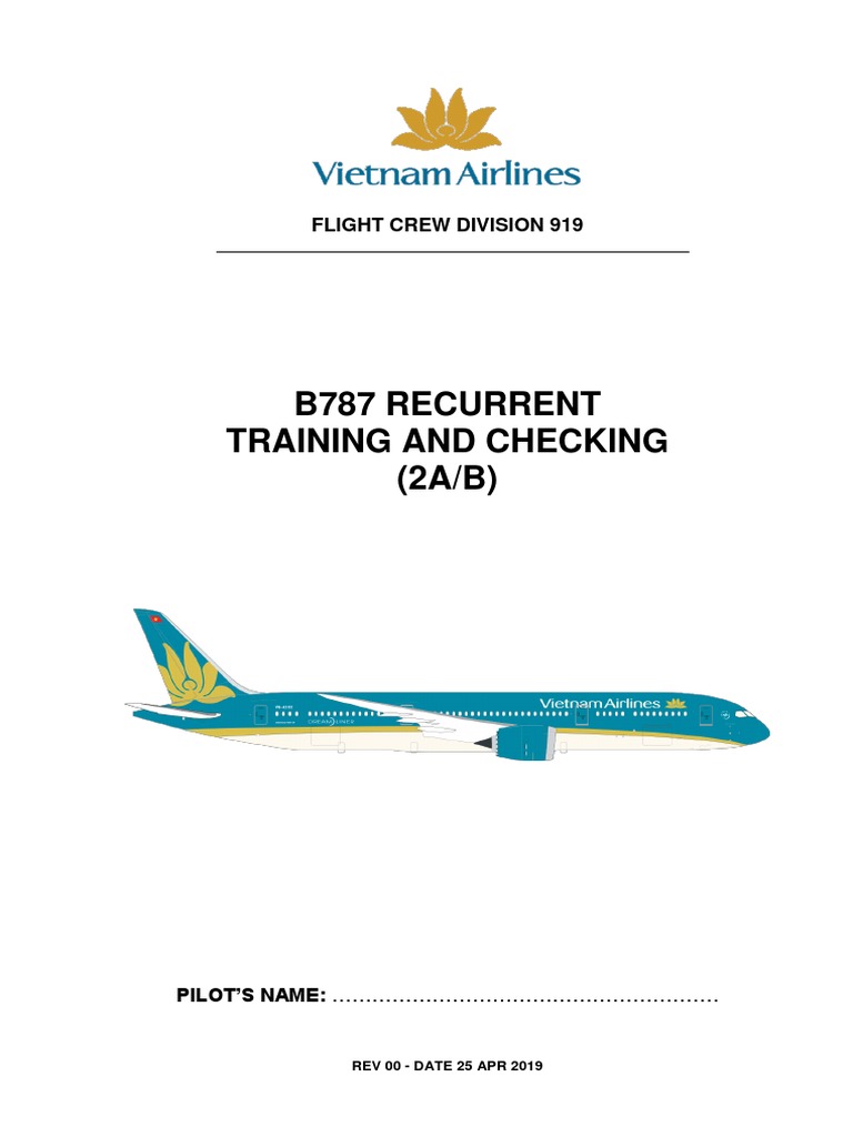 B787 Recurrent Training 2AB Rev00 Date 25apr19 (For Pilot) PDF | PDF ...