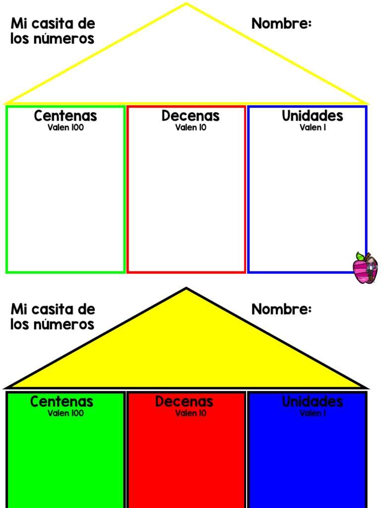 Casita de Números para Imprimir | PDF