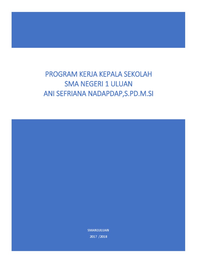Cover Program Kerja | PDF