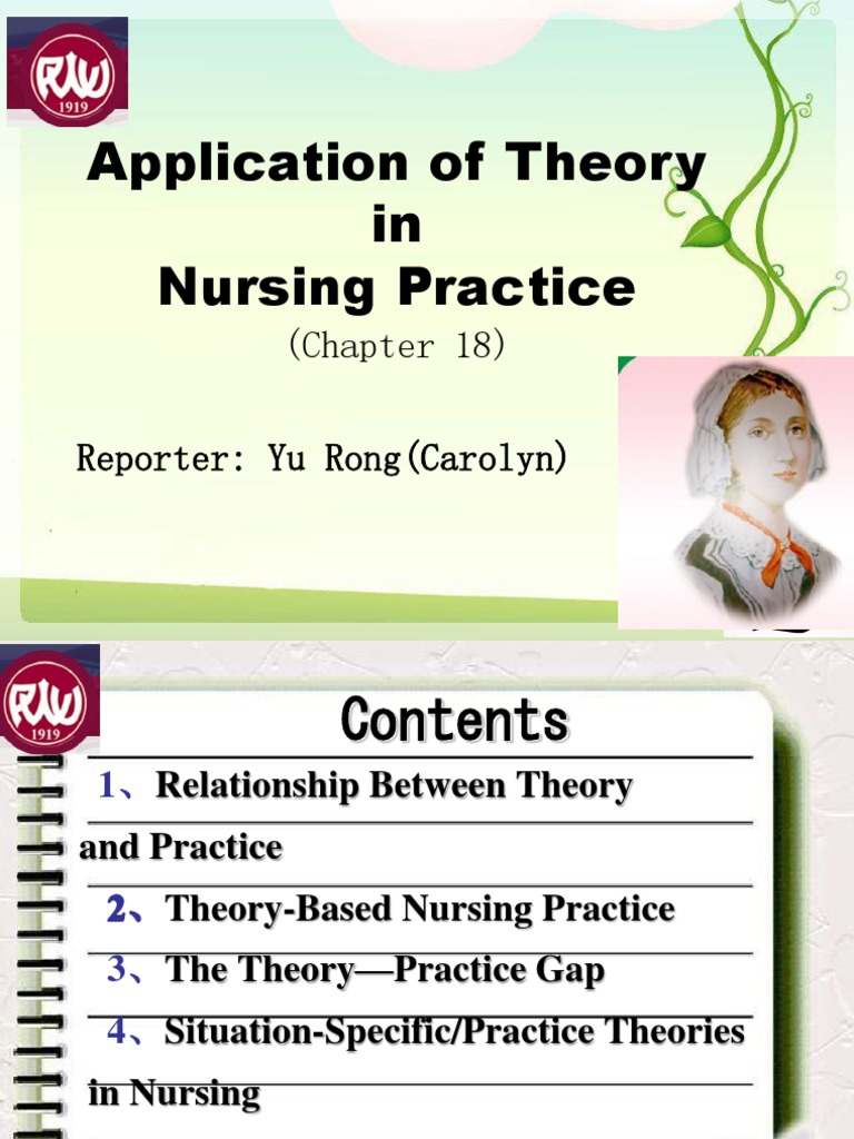 Applying Nursing Theory in Practice | PDF | Health Care | Nursing
