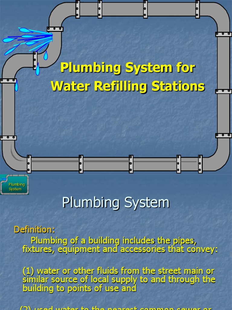 Plumbing System For Water Refilling Stations | PDF | Plumbing ...