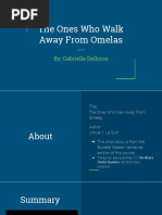 The Ones Who Walk Away From Omelas - Ursula K LeGuin | PDF