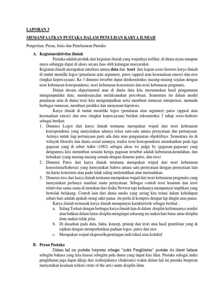 Laporan 3 Dan 4 Karil | PDF