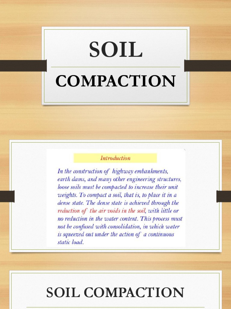 Soil Compaction | PDF | Natural Materials | Chemistry