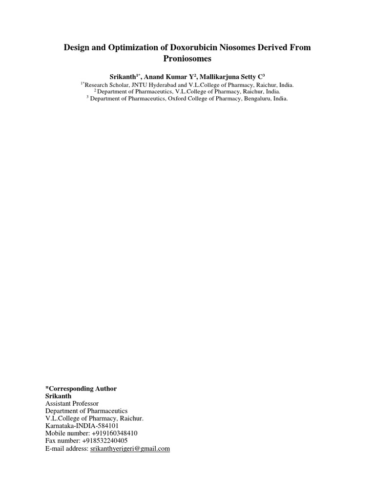 Modified RJPT - Tween 20 Manuscript Dox | PDF | Chemotherapy | Analysis ...