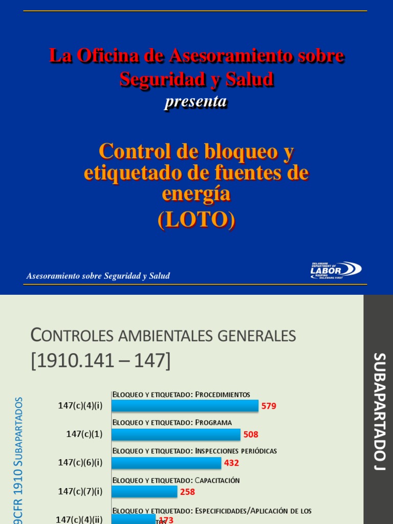 LOTO Spanish | PDF | Administración de Seguridad y Salud Ocupacional ...