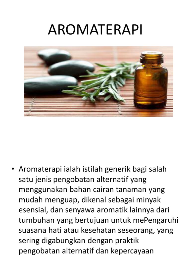 Manfaat dan Jenis Aromaterapi | PDF