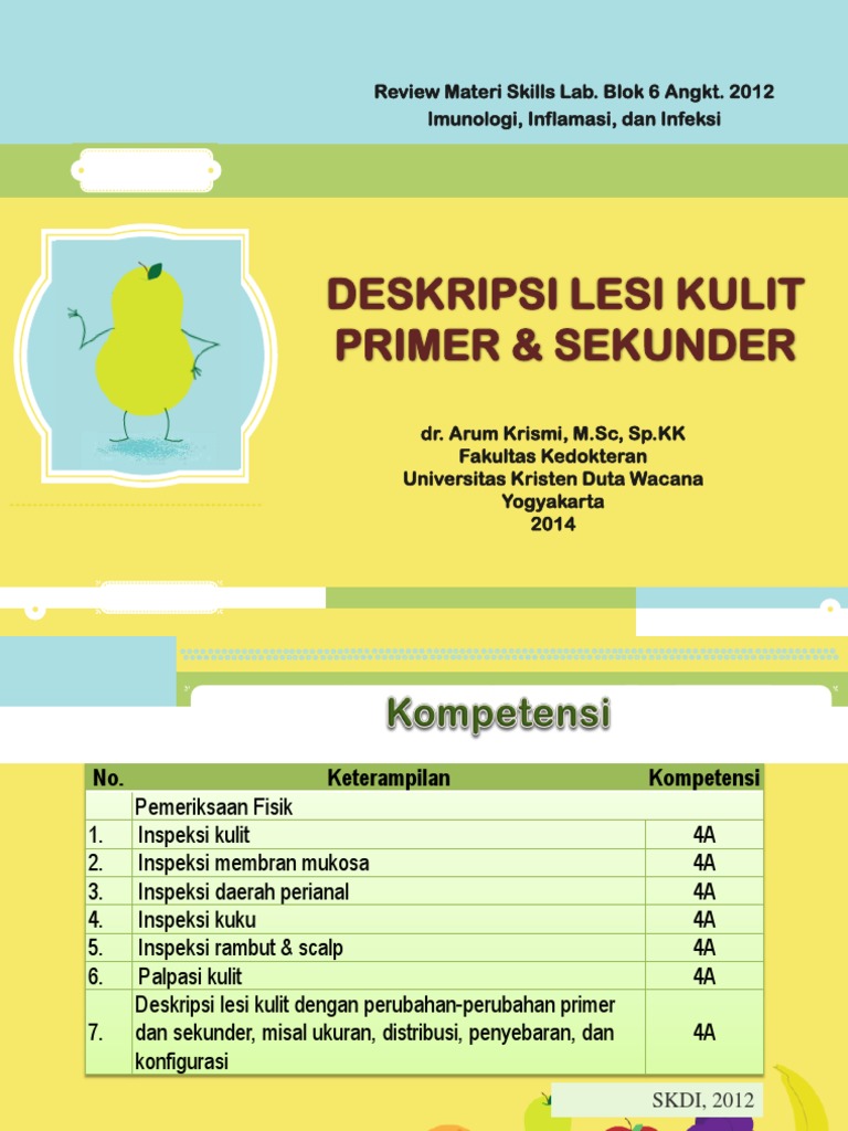 Deskripsi Lesi Kulit Primer dan Sekunder | PDF