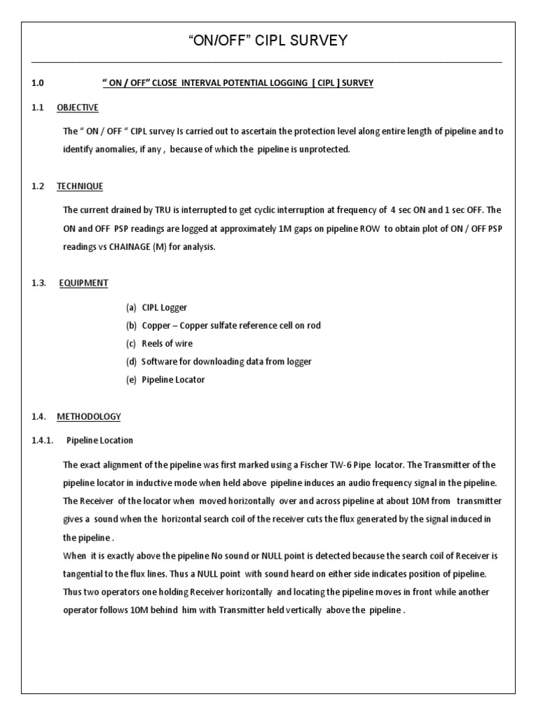 Cipl Survey | PDF | Logging | Telecommunications Engineering