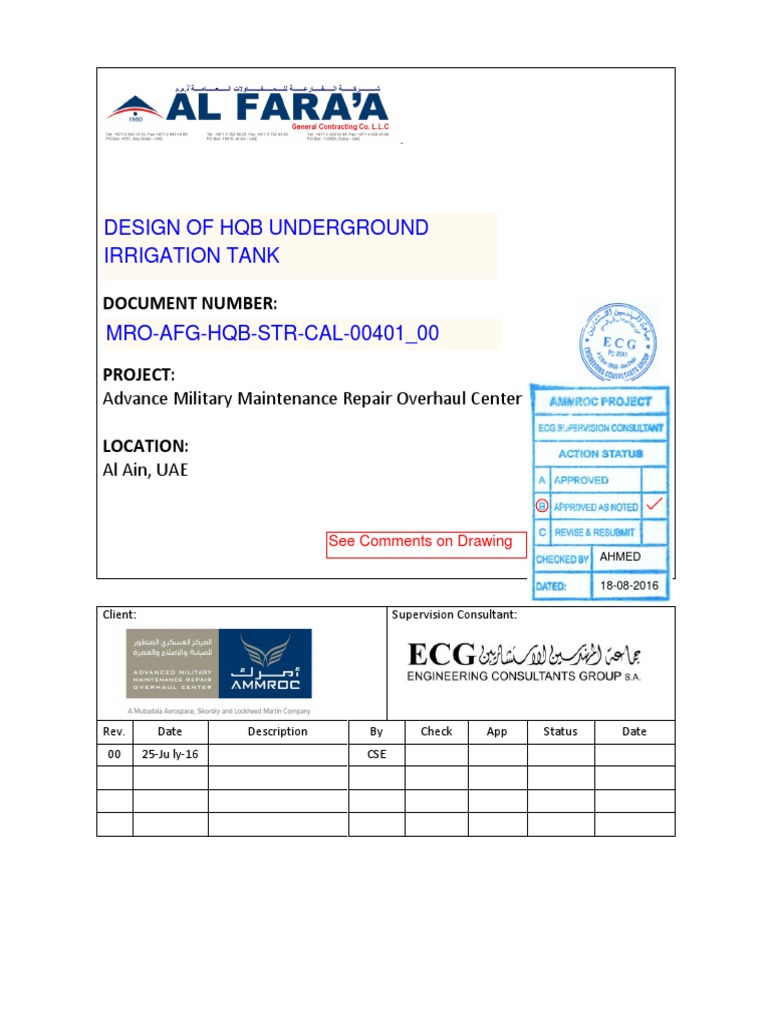 Underground Irrigation Tank Design | PDF | Soil | Physics