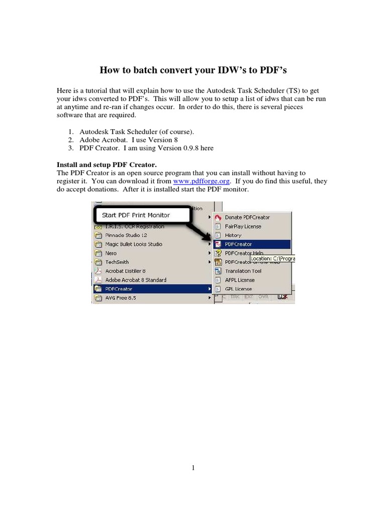 How To Batch Convert Your IDW | PDF | Computer File | System Software