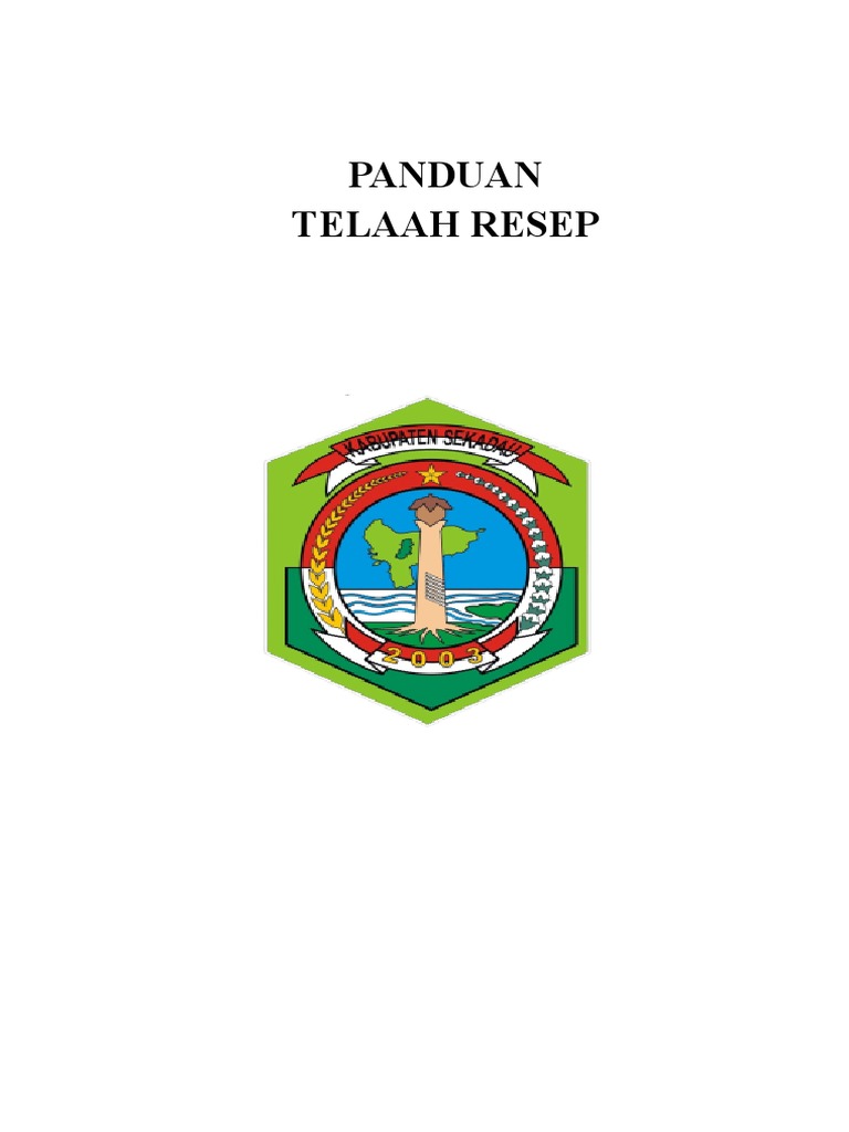 Panduan Telaah Resep Obat RSUD Sekadau | PDF