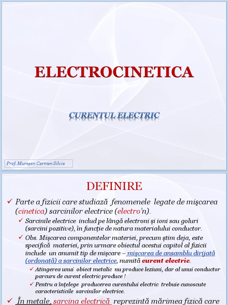 Curentul Electric | PDF