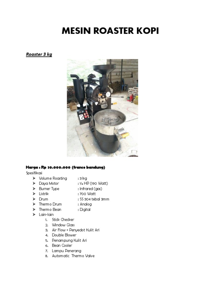 Mesin Roaster | PDF