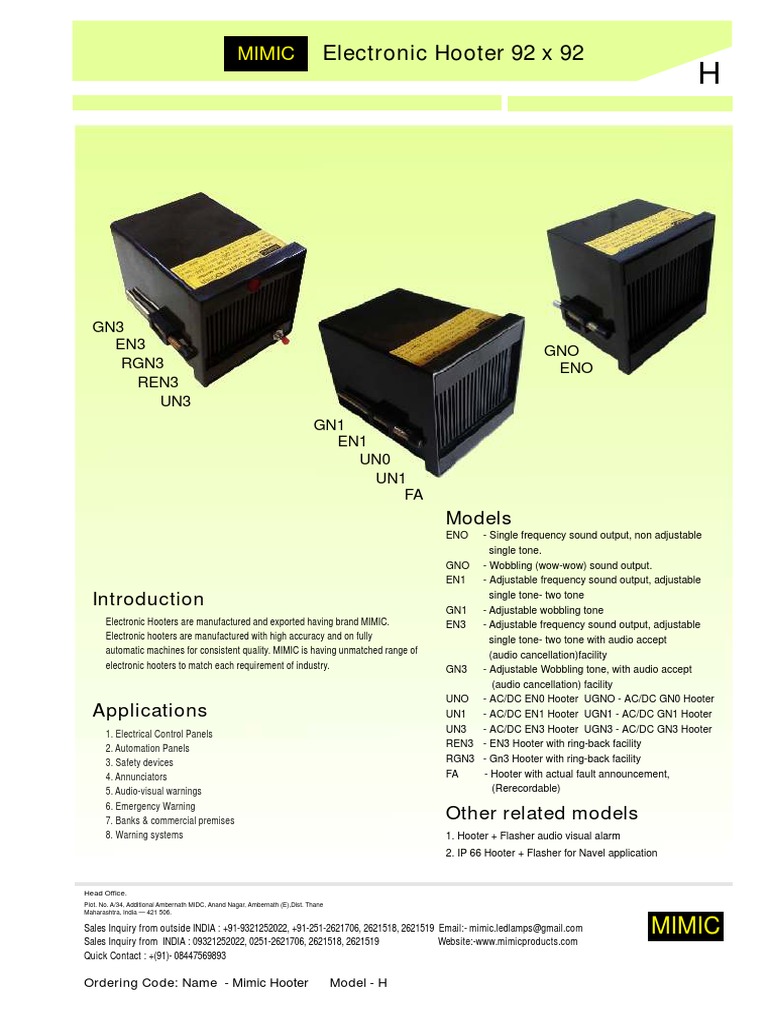 Electronic Hooter 92 X 92 Cutout | PDF | Alternating Current ...
