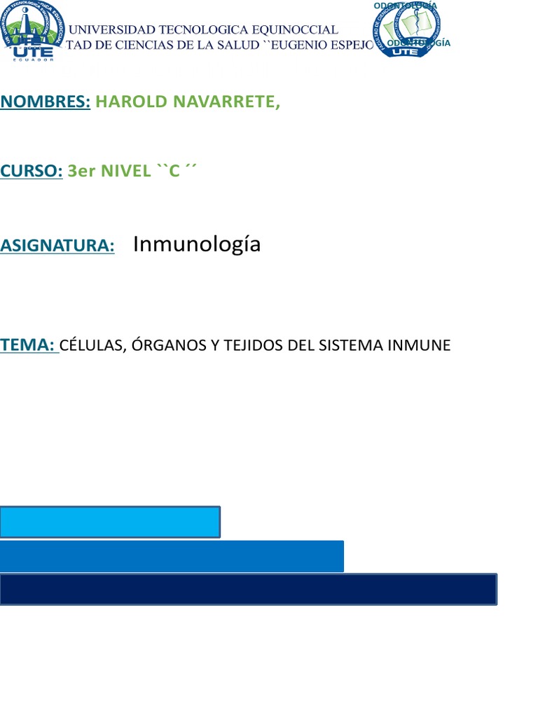 Inmunología órganos y células del sistema inmune | PDF | Linfocitos | Sistema linfático