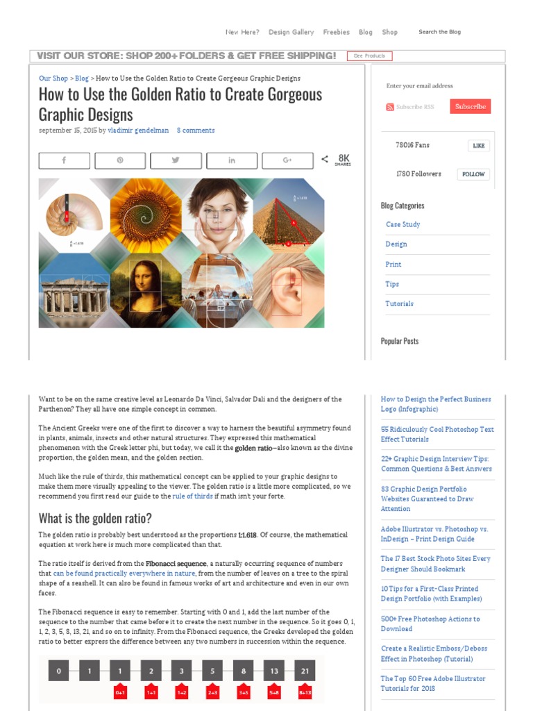 How To Use The Golden Ratio in Design (With Examples) PDF | PDF ...