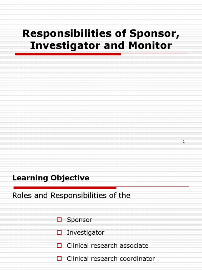 ROLE of Clinical Research Associate | PDF | Institutional Review Board ...