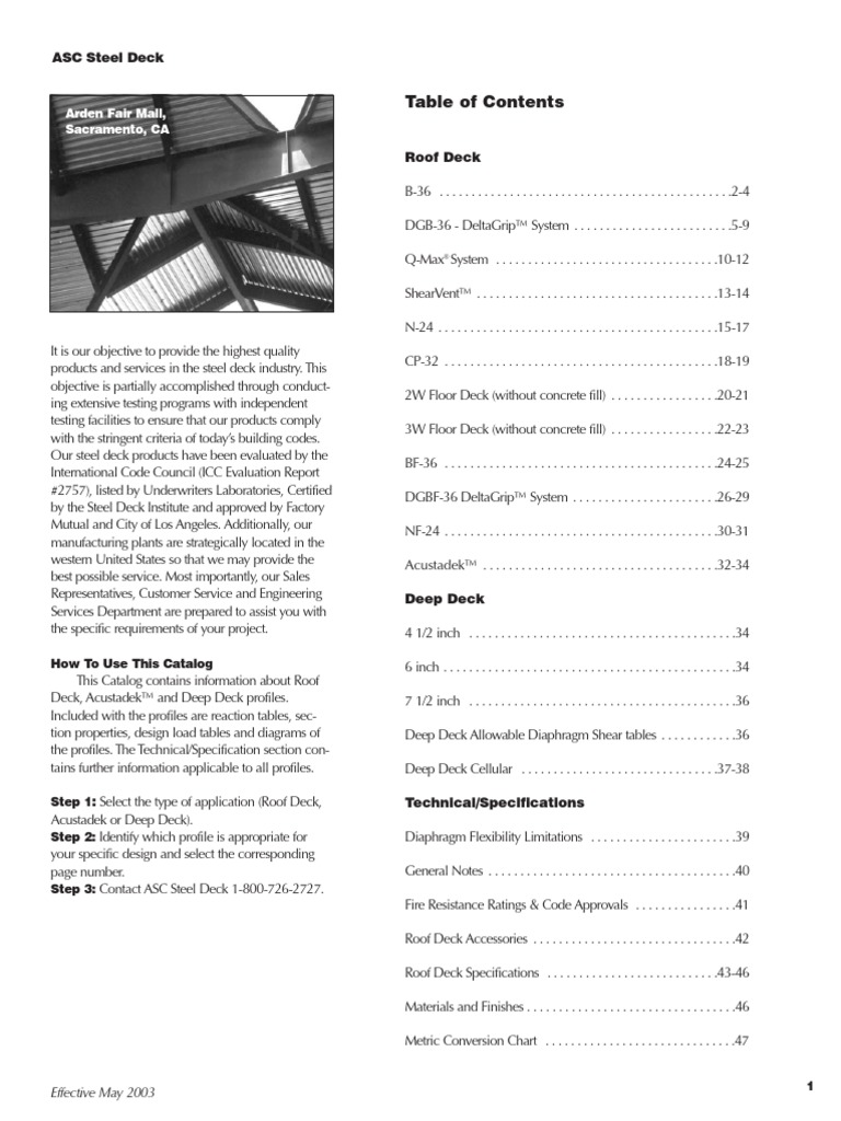 ACS Roof - Deck PDF | PDF | Buckling | Materials