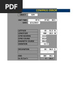 Compass Error ABC Method | PDF | Compass | Latitude